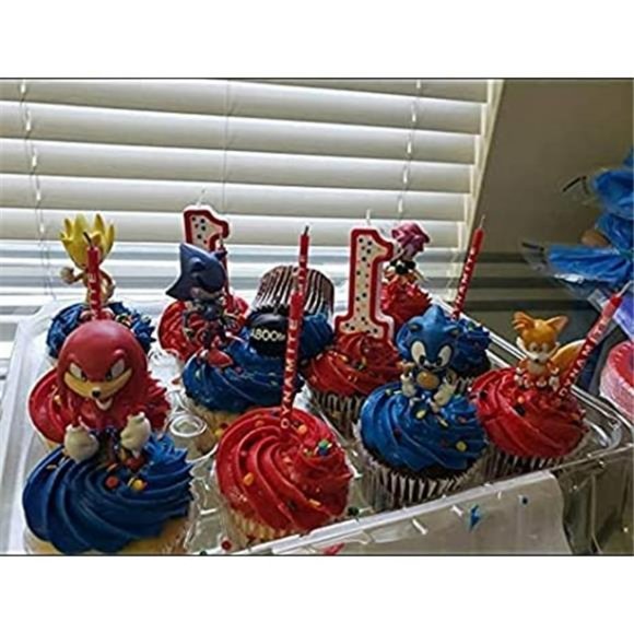 Toys | Set Of 6pcs Sonic The Hedgehog Action Figures Cake Toppers 24 ...